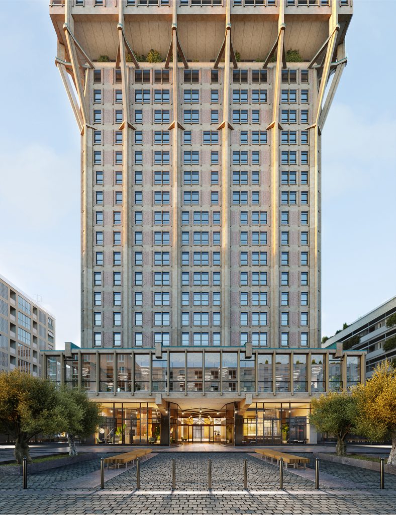 Il nuovo volto della Torre Velasca e dell'omonima piazza